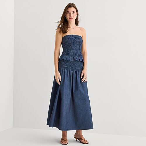 Click here for a.n.a Smocked Womens Midi A-Line Skirt  Xx-large... prices