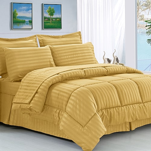 Click here for Elegant Comfort 8-Piece Complete Bedding Set Dobby... prices
