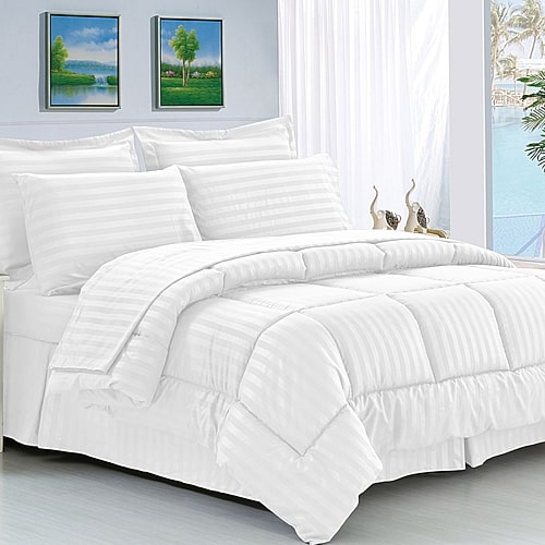 Click here for Elegant Comfort 8-Piece Complete Bedding Set Dobby... prices