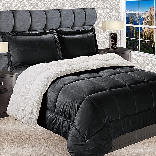 Click here for Elegant Comfort Luxury Micro-Mink Reversible Sherp... prices