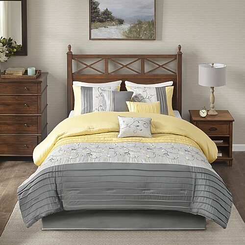 Click here for Madison Park Serene 7-Pc. Comforter Set  Queen - Y... prices