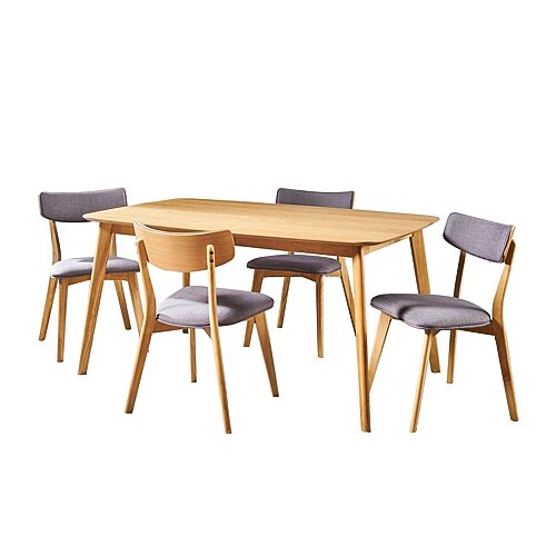 Click here for Alma 5-pc. Rectangular Dining Set  One Size  Gray prices