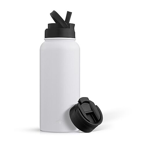 Click here for Water Bottle with Flip Lid  Sport Straw Lid  32 oz... prices