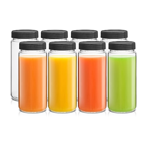 Click here for JoyJolt Glass Canning Juice Bottles with Lids  Set... prices