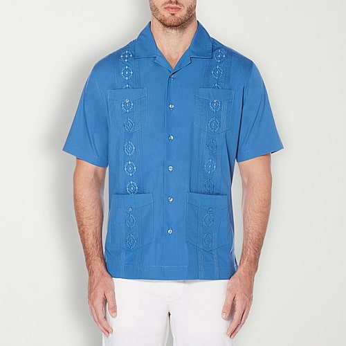 Click here for Cubavera Embroidered Button-Down Mens Short Sleeve... prices