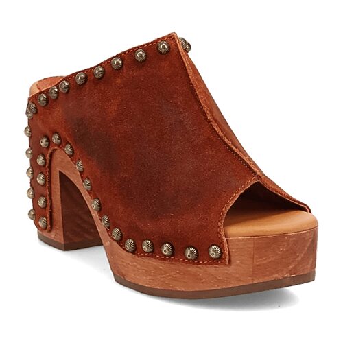 Click here for Dingo Womens Echo Wooden Sandal - Russet prices