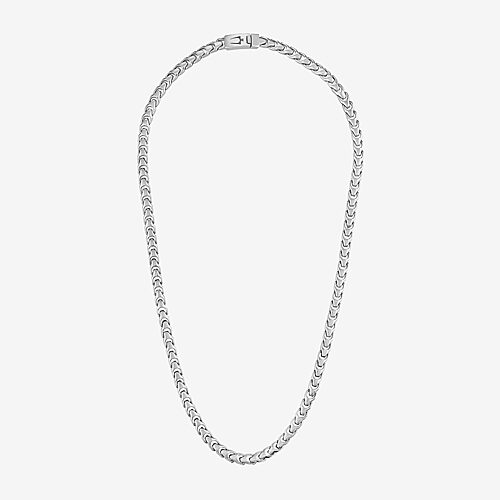 Click here for Bulova Mens Stainless Steel 22 Inch Link Chain Nec... prices