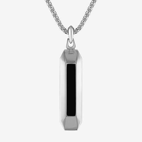 Click here for Bulova Mens Stainless Steel 24 Inch Pendant Neckla... prices