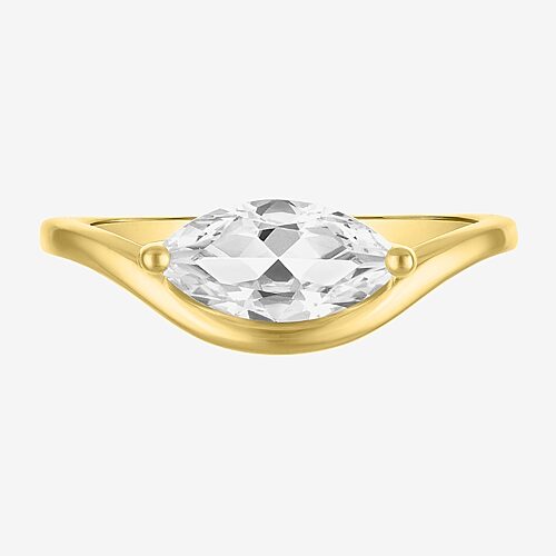 Click here for Womens Lab Created White Sapphire 14K Gold Over Si... prices