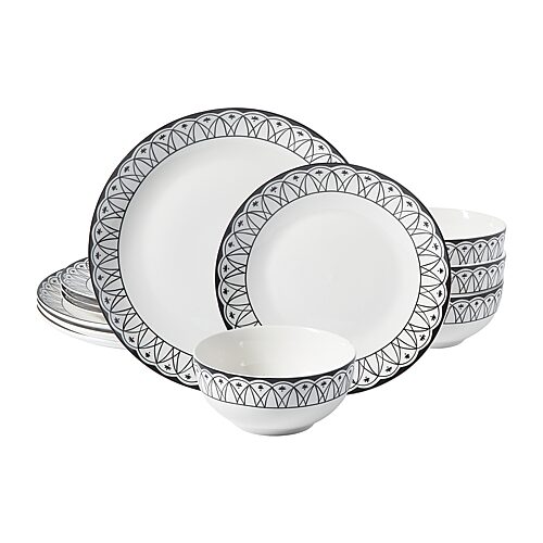 Click here for Martha Stewart Midnight Louts 12-pc. Dinnerware Se... prices