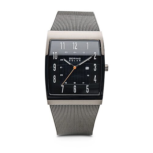 Click here for Bering Solar Mens Gray Stainless Steel Bracelet Wa... prices