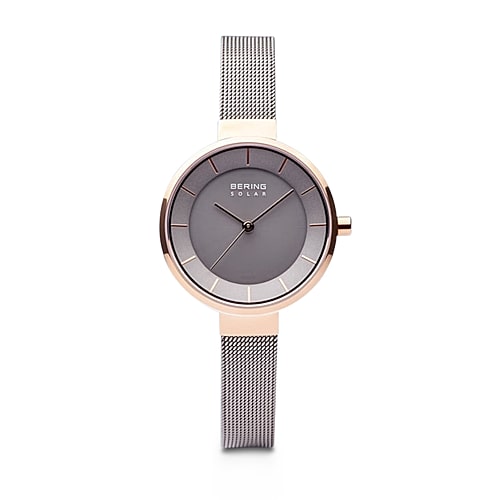 Click here for Bering Slim Solar Womens Two Tone Stainless Steel... prices