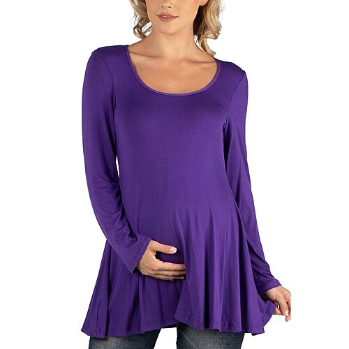 Click here for 24/7 Comfort Apparel Long Sleeve Solid Swing Flare... prices
