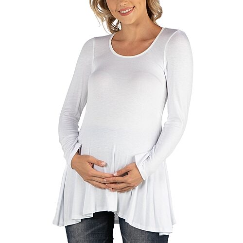Click here for 24/7 Comfort Apparel Long Sleeve Solid Swing Flare... prices