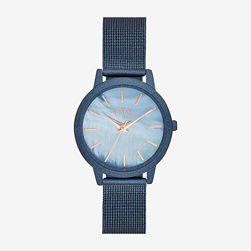 Click here for Geneva Unisex Adult Blue Stainless Steel Bracelet... prices