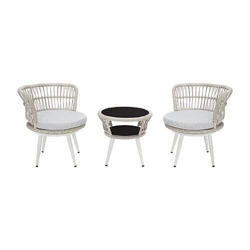 Click here for Kyomi 3PC Lounge Set - Grey prices