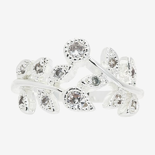 Click here for Sparkle Allure Floral Womens 2MM Cubic Zirconia Pu... prices
