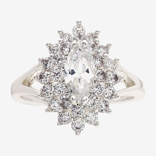 Click here for Sparkle Allure Starburst Womens Cubic Zirconia Pur... prices