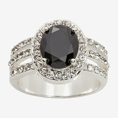 Click here for Sparkle Allure Split Shank Womens Black Crystal Pu... prices
