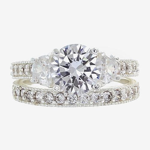 Click here for Sparkle Allure Womens Cubic Zirconia Pure Silver O... prices
