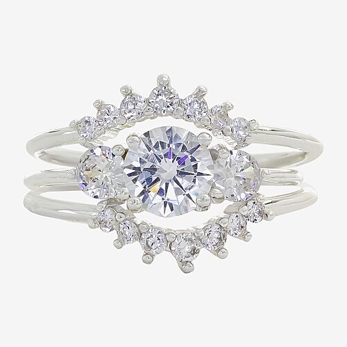 Click here for Sparkle Allure Womens Cubic Zirconia Pure Silver O... prices