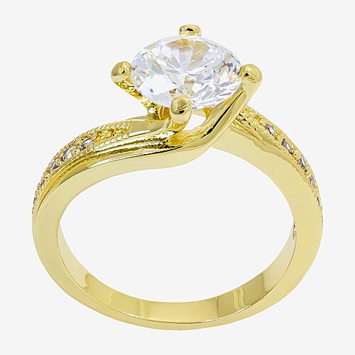 Click here for Sparkle Allure Solitaire Bypass Womens Cubic Zirco... prices