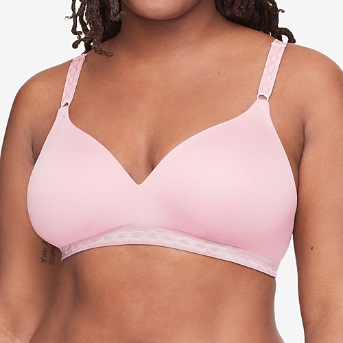 Warners Cloud 9 Super Soft Wireless Lightly Lined Comfort Bra 1269 - Pale Pink