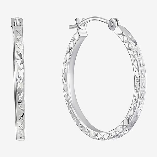 Click here for 14K Gold Square-Cut Hoop Earrings  One Size prices