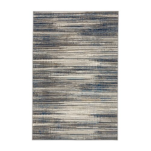Click here for Mohawk Home Furie Stripe Grey/Dark Blue Area Rug prices