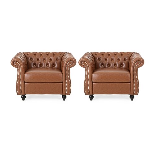 Click here for Silverdale 2-pc. Tufted Club Chair  One Size  Brow... prices