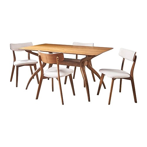 Click here for Nissie 5-pc. Rectangular Dining Set  One Size  Bei... prices