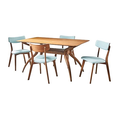 Click here for Nissie 5-pc. Rectangular Dining Set  One Size  Blu... prices