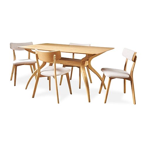 Click here for Nissie 5-pc. Rectangular Dining Set  One Size  Bei... prices