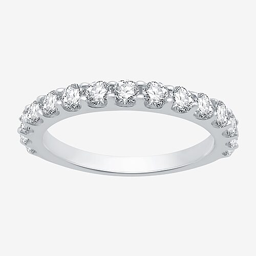 Click here for 1 CT.T.W. Lab-Grown Diamond Wedding Band in 10K or... prices