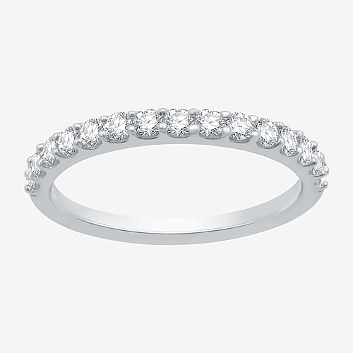 Click here for 1/2 CT. T.W. Lab-Grown Diamond Wedding Band in 10K... prices