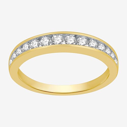 Click here for 1/2 CT. T.W. Lab-Grown Diamond Wedding Band in 10K... prices