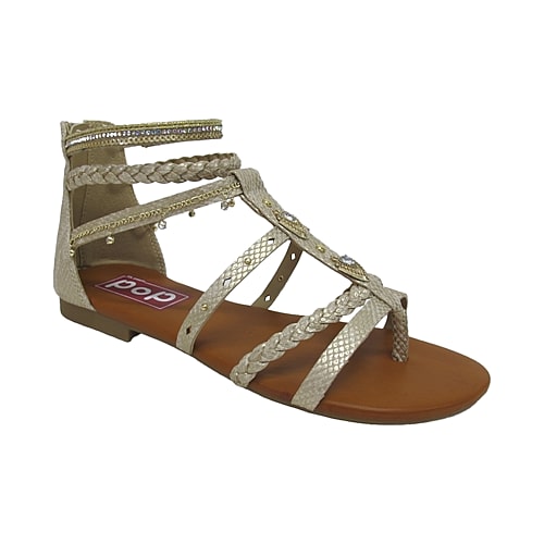 Click here for Pop Womens Miraya Strap Sandals  7 Medium  Yellow prices