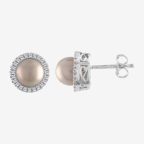 Click here for Cultured Freshwater Pearl & Lab-Created White Sapp... prices