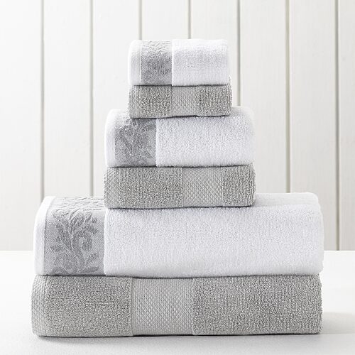 Click here for Modern Threads 6-pc. Bath Towel Set  One Size  Gra... prices