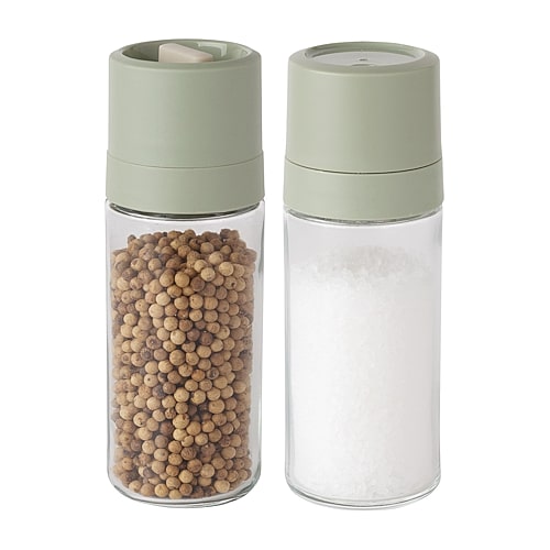 Click here for BergHOFF Balance 2pc Glass Salt & Pepper Shaker  O... prices