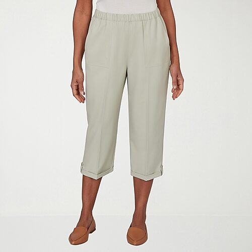 Click here for Alfred Dunner Vintage Charm Womens Straight Capri... prices