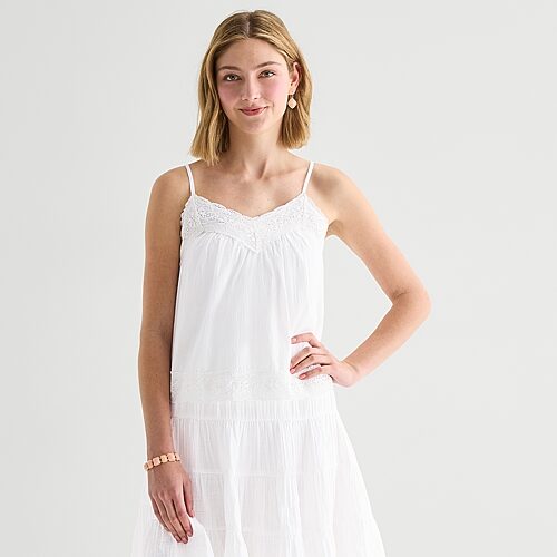Click here for a.n.a Womens V Neck Sleeveless Lace Trim Camisole... prices