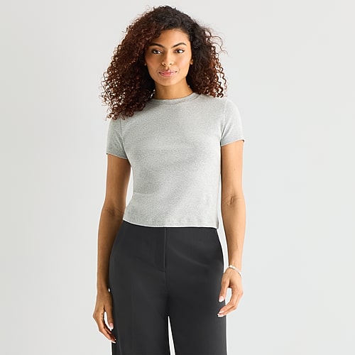 Click here for A.N.A Perfect Tee Womens Crew Neck Short Sleeve T-... prices