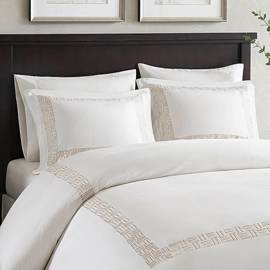 Harbor House Nile Cotton Sateen With Embroidery 3-pc. Embroidered Duvet ...