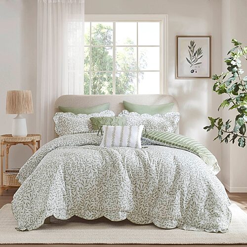 Click here for Madison Park Eamon Print 5-pc. Midweight Down Alte... prices