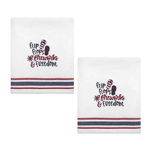 Click here for Avanti Flip Flop Flag 2-pc. Hand Towel  One Size... prices
