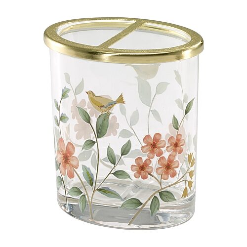 Click here for Avanti Pretty Birds Toothbrush Holder - Clear prices