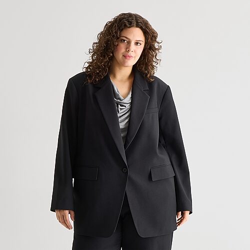 Click here for a.n.a Oversized Womens Plus Blazer  18w  Black prices