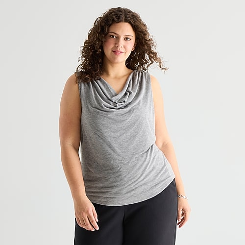 Click here for a.n.a Womens Plus Cowl Neck Sleeveless Tank Top  1... prices