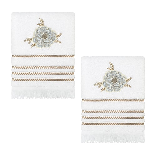 Click here for Nicole Miller Camille 2-pc. Hand Towel  One Size... prices